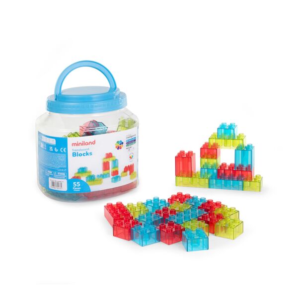TRANSLUCENT BLOCKS 55 PCS